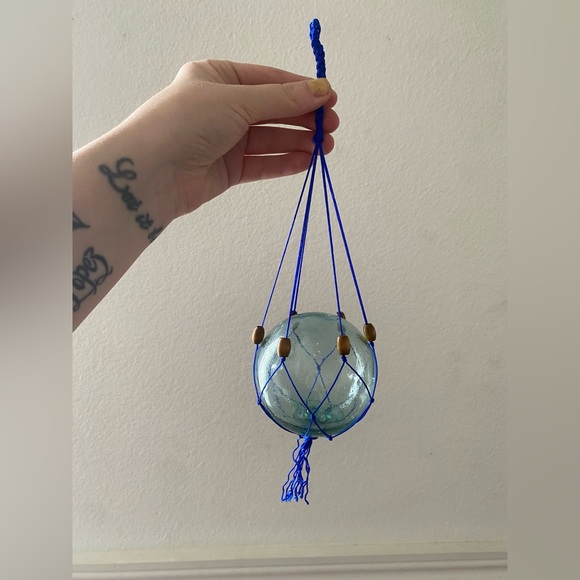 Accents | Japanese Glass Float In Handmade Hanger | Poshmark